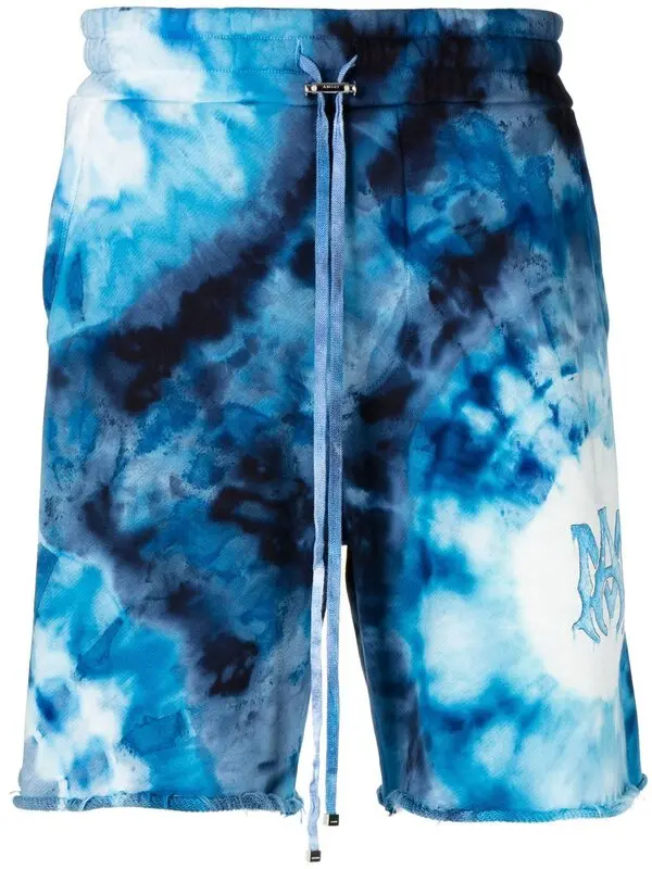 Amiri Cotton Jersey Knit Tie-dye Shorts