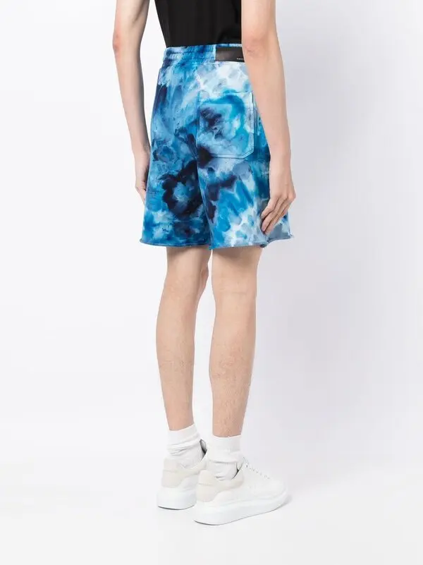 Amiri Cotton Jersey Knit Tie-dye Shorts