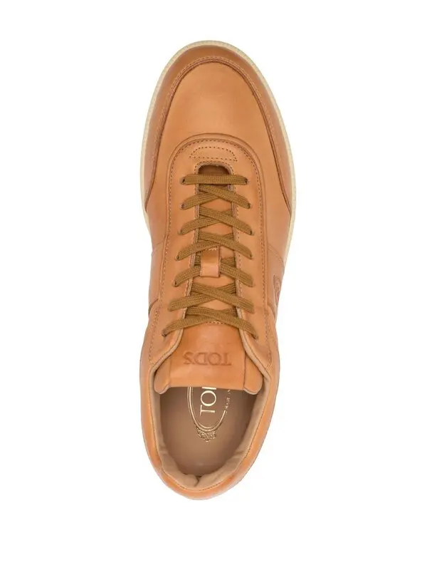 TOD'S Low-top Leather Sneakers - Brown