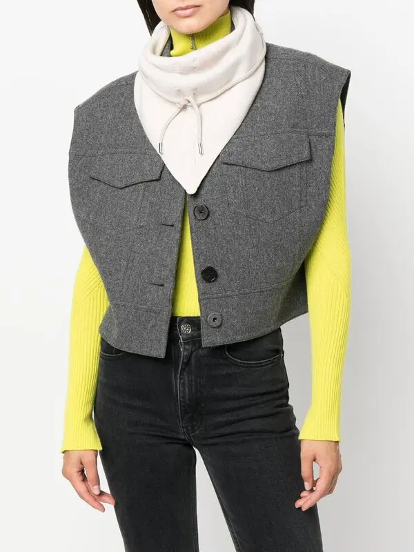 BARRIE Triangular Denim Scarf