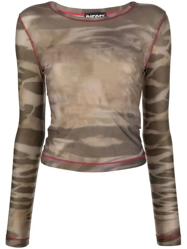 DIESEL® Tie-dye Long-sleeve Top