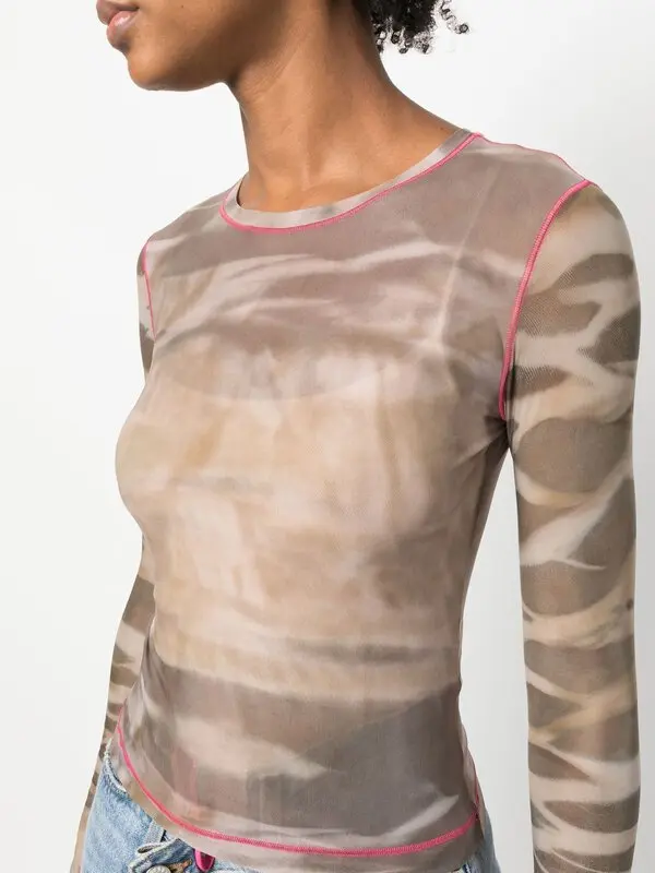 DIESEL® Tie-dye Long-sleeve Top