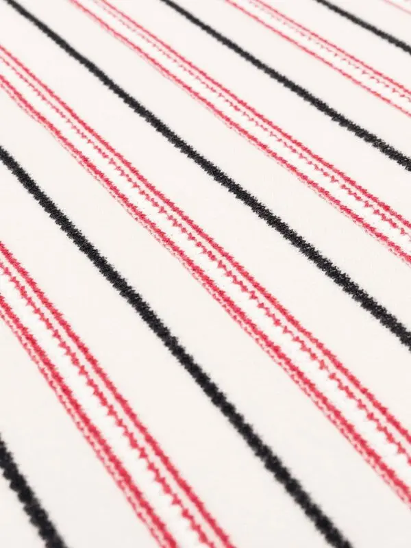 BARRIE Striped Knitted Scarf