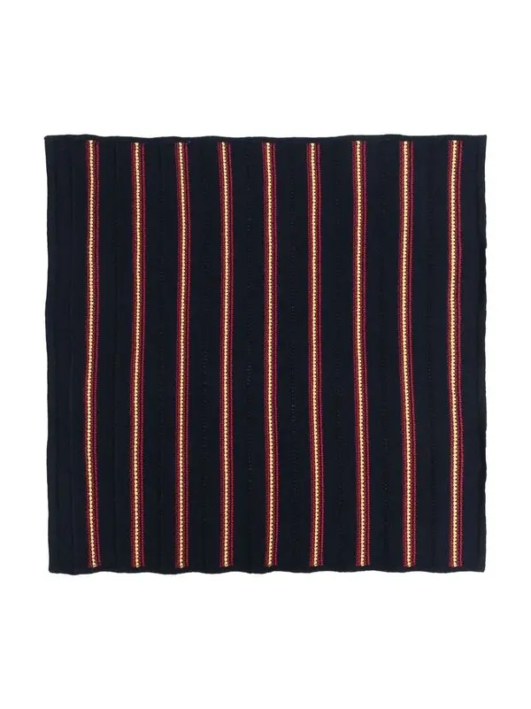 BARRIE Striped Knitted Scarf