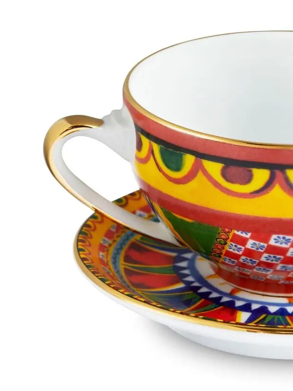 Dolce & Gabbana Archive-print Porcelain Tea Set