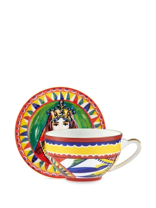 Dolce & Gabbana Carretto Siciliano Porcelain Tea Set