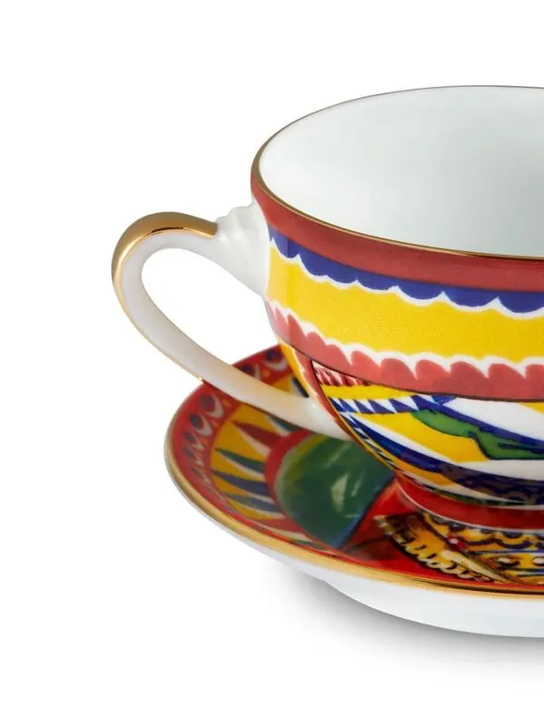 Dolce & Gabbana Carretto Siciliano Porcelain Tea Set