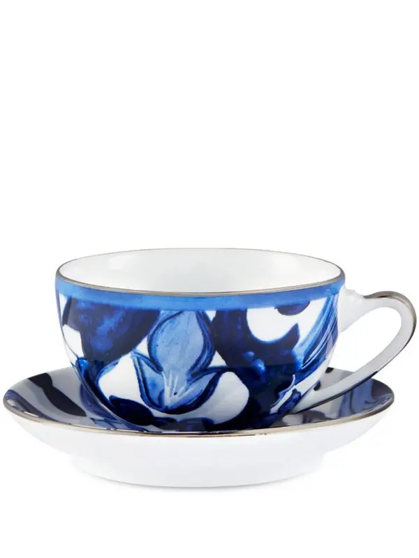 Dolce & Gabbana Blu Mediterraneo Porcelain Tea Set - White