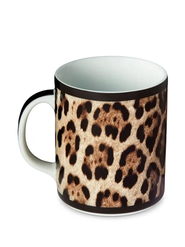 Dolce & Gabbana Leopard-print Porcelain Mug