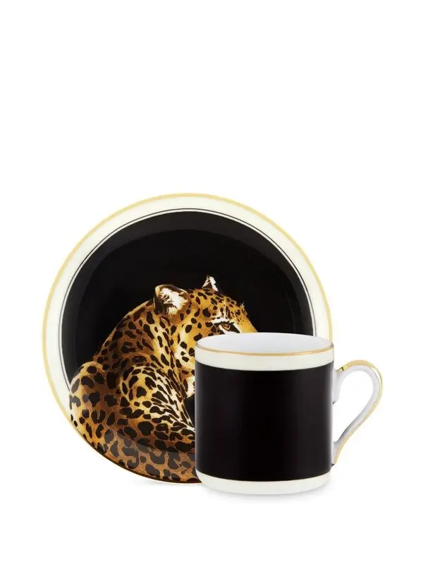 Dolce & Gabbana Leopard-print Espresso Set