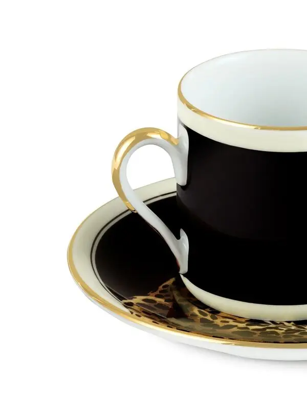Dolce & Gabbana Leopard-print Espresso Set