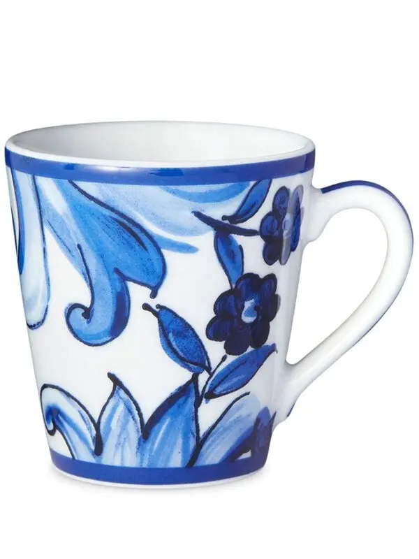 Dolce & Gabbana Archive-print Porcelain Mug - Blue