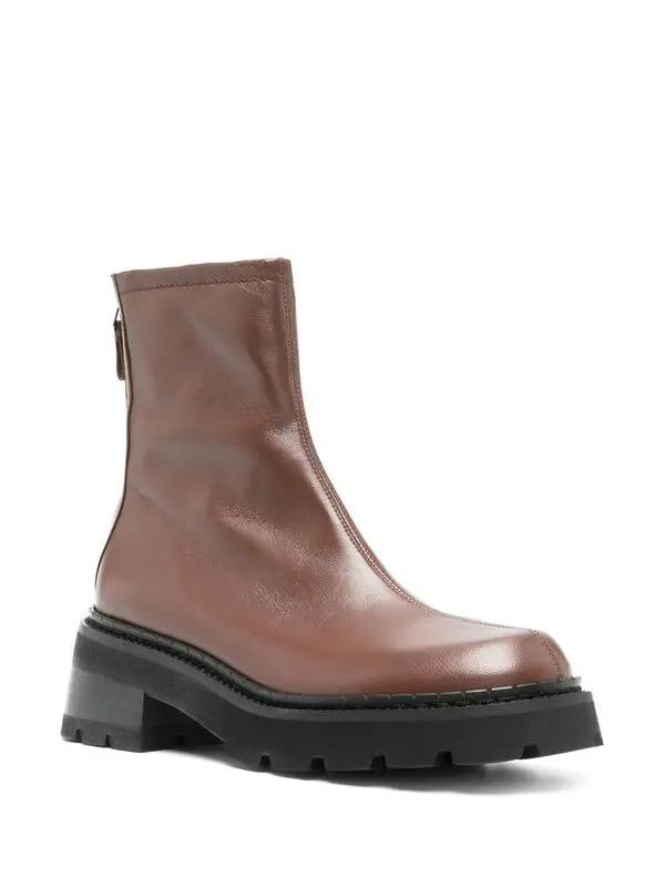 By Far Alistair Leather Ankle Boots