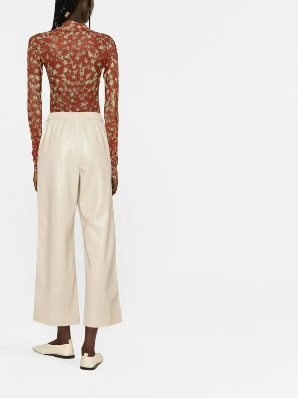 Nanushka Faux-leather Cropped Trousers