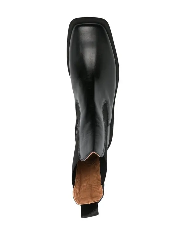 GANNI Leather Chelsea Boots