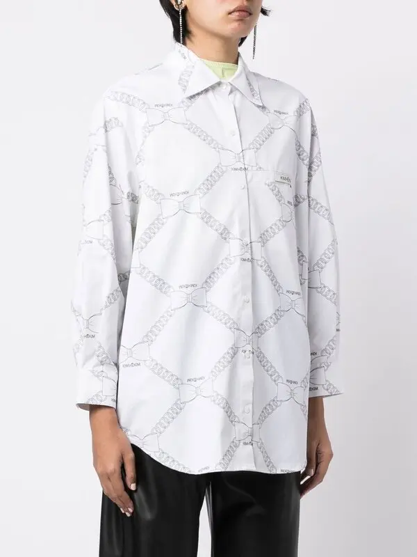 KIMHEKIM Chain-link Print Shirt