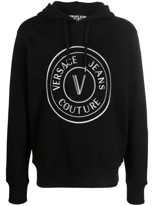Versace Logo Drawstring Hoodie