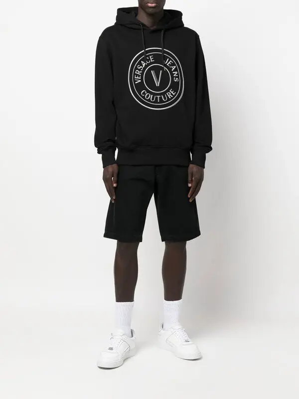 Versace Logo Drawstring Hoodie