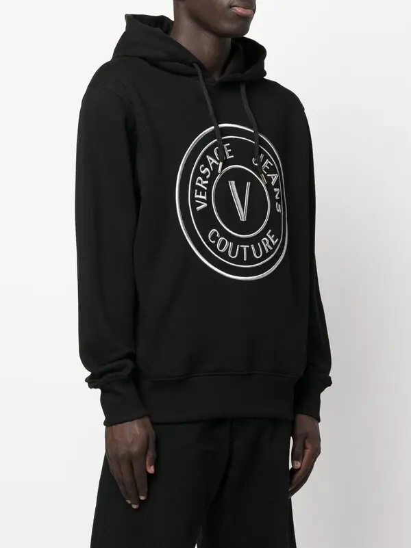 Versace Logo Drawstring Hoodie