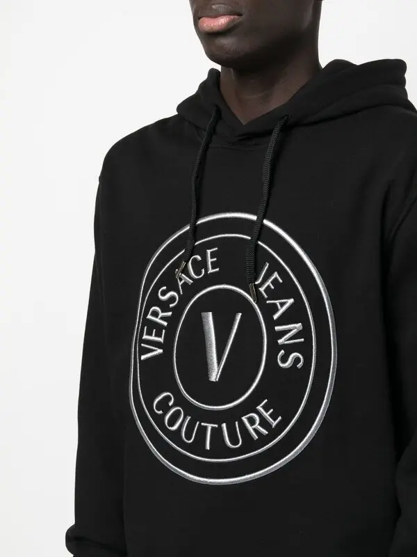 Versace Logo Drawstring Hoodie