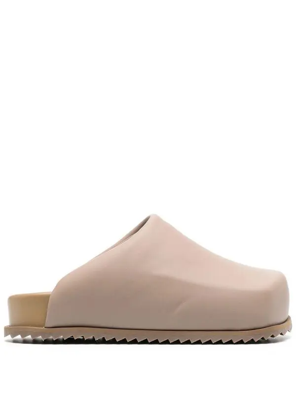 YUME YUME Square-toe Mules - Neutrals