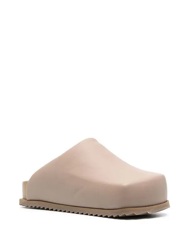 YUME YUME Square-toe Mules - Neutrals