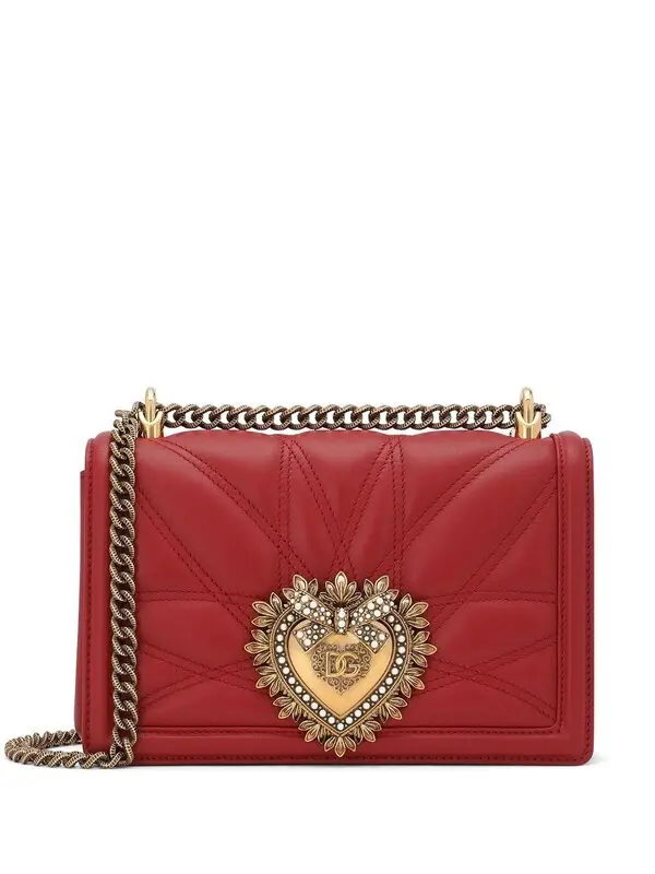 Dolce & Gabbana Medium Devotion Shoulder Bag - Red