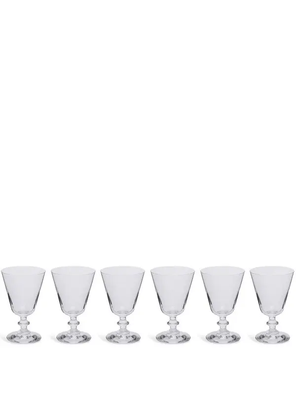 ICHENDORF MILANO Parigi Set-of-six Wine Glasses - White