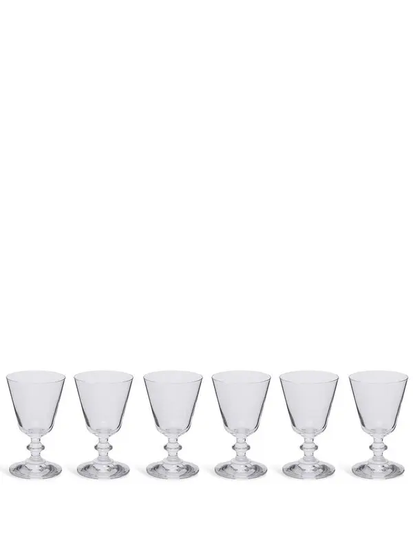 ICHENDORF MILANO Parigi Set-of-six Water Glasses - White