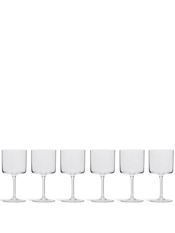 ICHENDORF MILANO Amalfi Set-of-six Wine Glasses - White