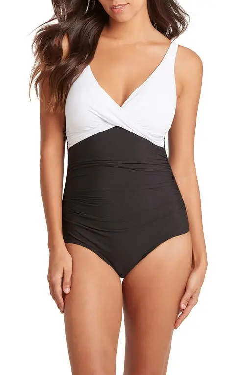 SEA LEVEL Cross Front One-piece Swimsuit - Black