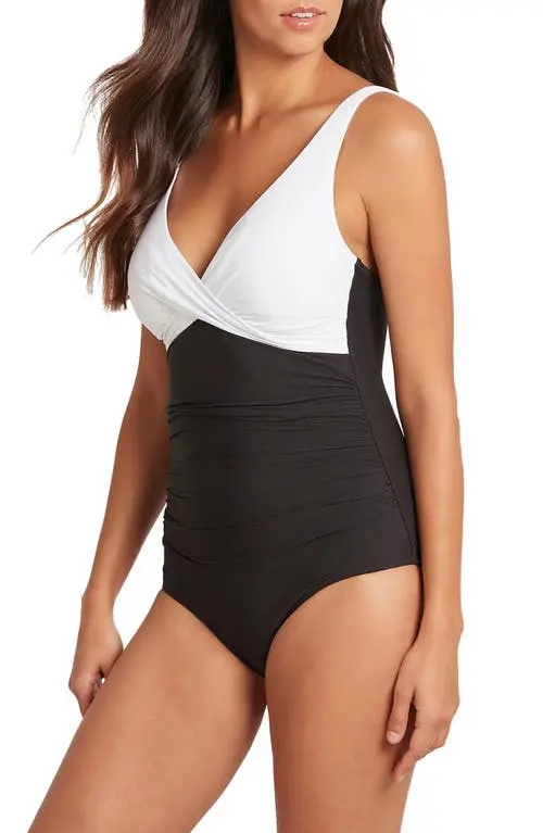 SEA LEVEL Cross Front One-piece Swimsuit
