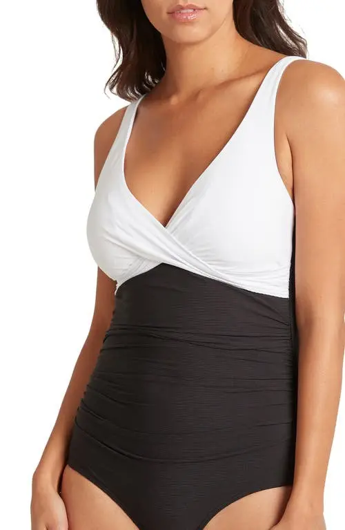 SEA LEVEL Cross Front One-piece Swimsuit