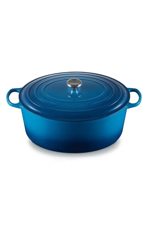 LE CREUSET Signature 15 1/2-quart Oval Enamel Cast Iron French/dutch Oven - Marseille