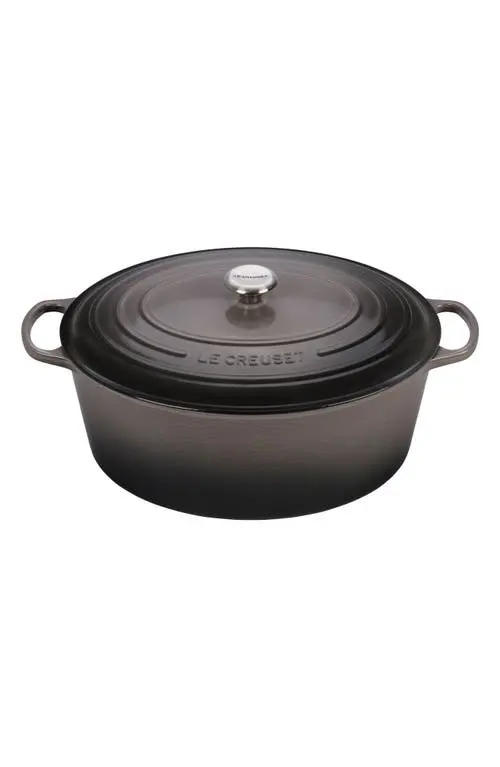 LE CREUSET Signature 15 1/2-quart Oval Enamel Cast Iron French/dutch Oven - Oyster