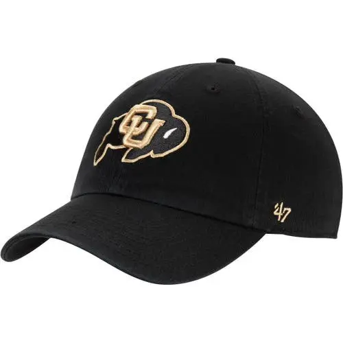 '47 Colorado Buffaloes Clean Up Adjustable Hat - Black