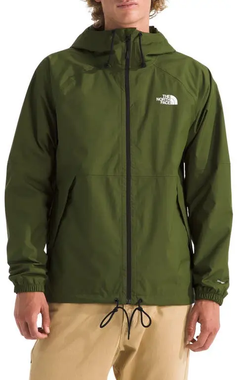 The North Face Antora Waterproof Rain Hoodie - Woodland Green