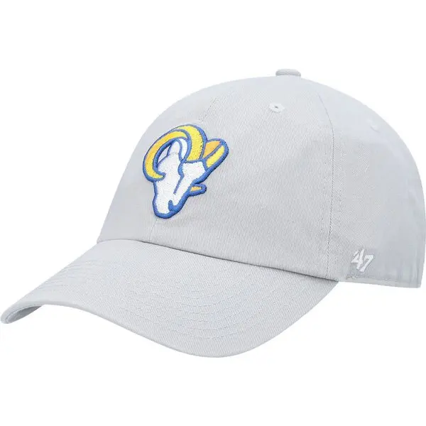 '47 Los Angeles Rams Logo Clean Up Adjustable Hat