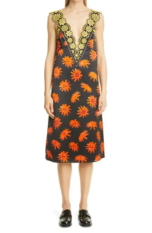 MERYLL ROGGE Floral Print Slipdress