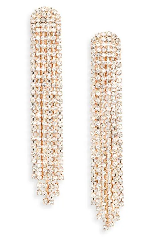 PETIT MOMENTS Crystal Chandelier Earrings - Gold