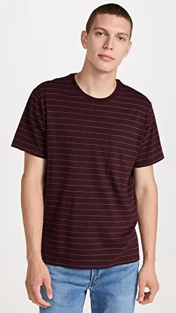 Vince Mini Stripe Short Sleeve Tee
