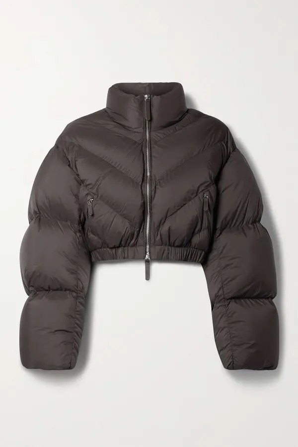 Khaite Farine Cropped Quilted Shell Down Jacket