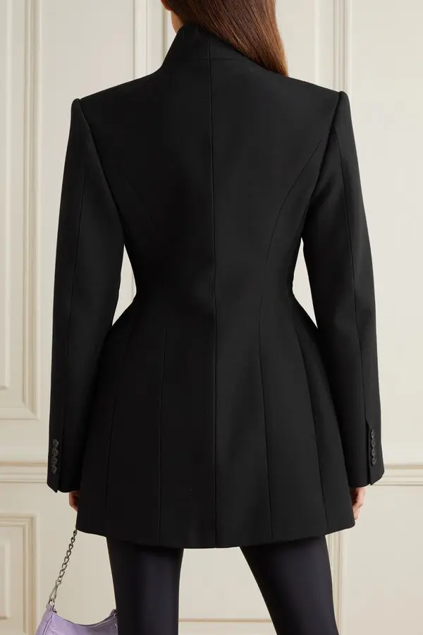 Balenciaga Hourglass Wool-gabardine Jacket