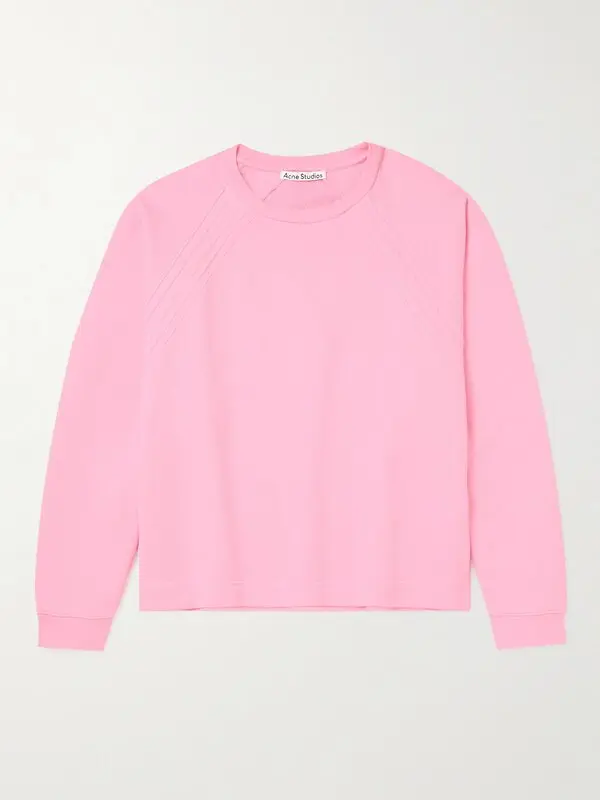 Acne Studios Farmy Chain Cotton-jersey Sweatshirt - Pink