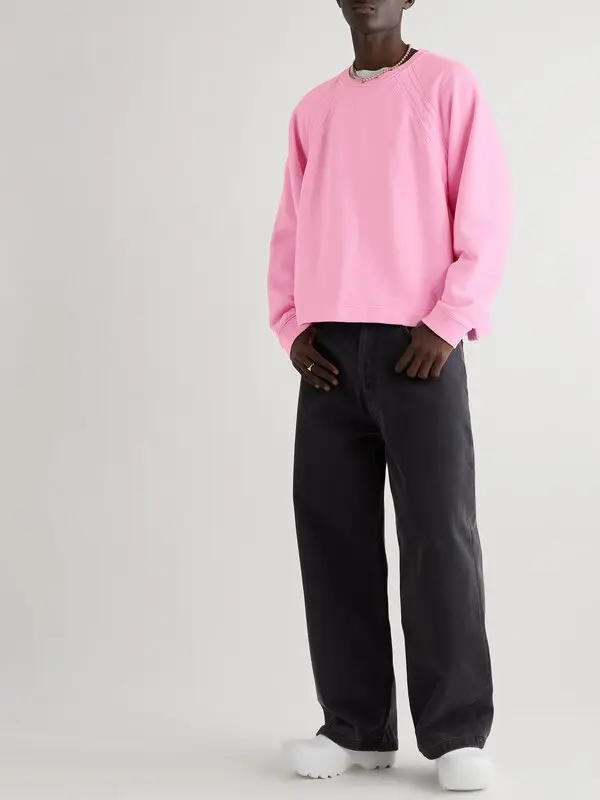 Acne Studios Farmy Chain Cotton-jersey Sweatshirt