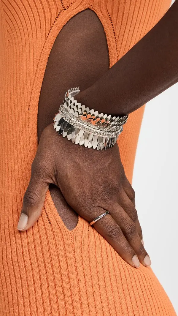 Deepa Gurnani Chiara Cuff Bracelet - Silver
