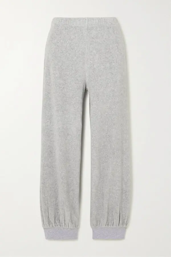 Suzie Kondi Tosk Cotton-blend Velour Track Pants
