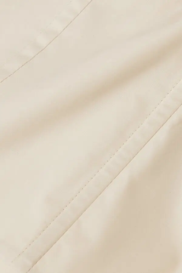 THE ROW Hilde Cropped Cotton-poplin Bustier Top