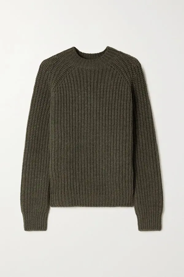 Loro Piana Davenport Ribbed Cashmere Sweater