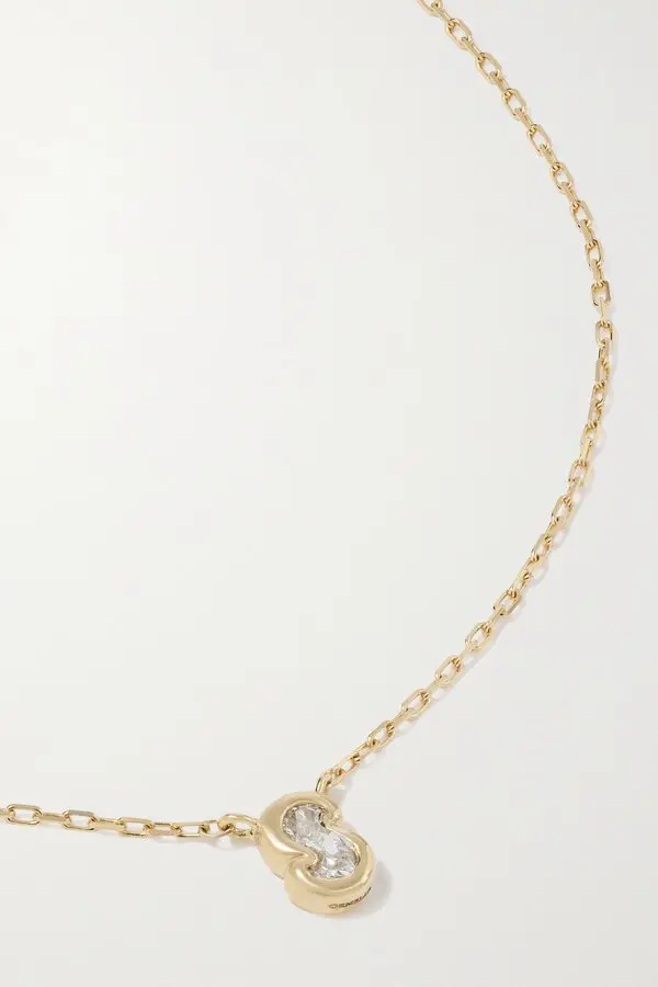 GEMELLA JEWELS Bubble Bezels 18-karat Diamond Necklace